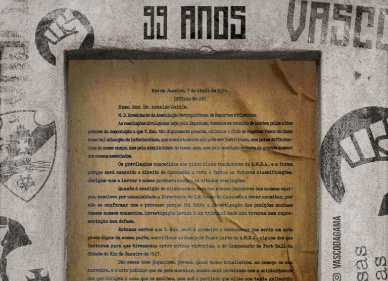 Vasco Destaca Os 99 Anos Da Resposta Histórica Vasco Notícias